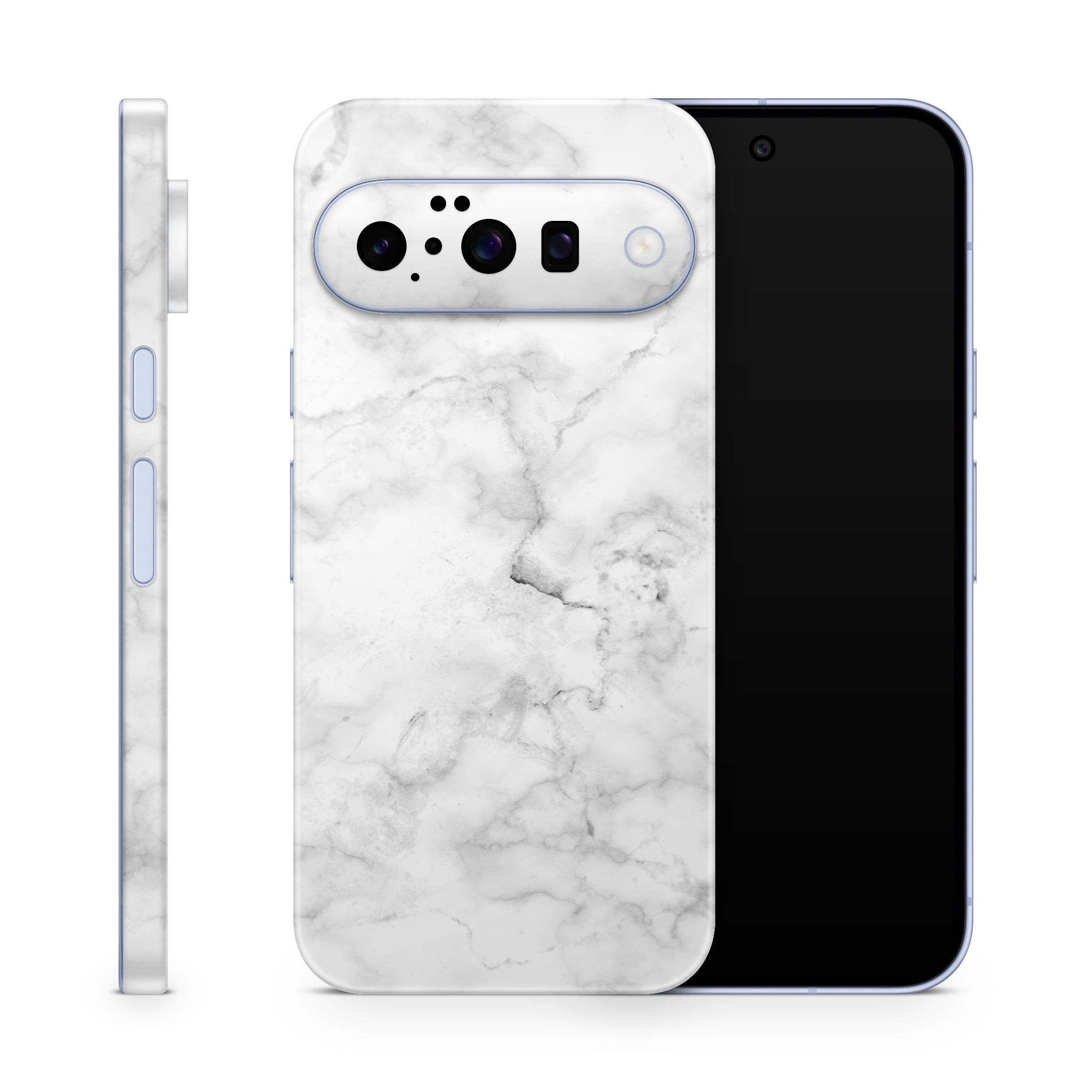 Google Pixel 10 Skin Schutzfolie Vinyl Cover marmor weiss – Skins4u