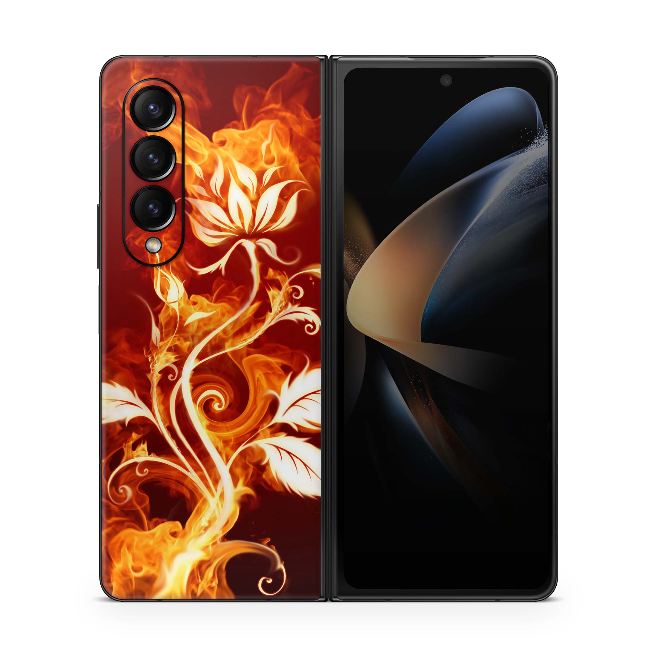 Samsung Galaxy Z Fold 6 Skin Folie Skins Handy Aufkleber Flower of Fire ...