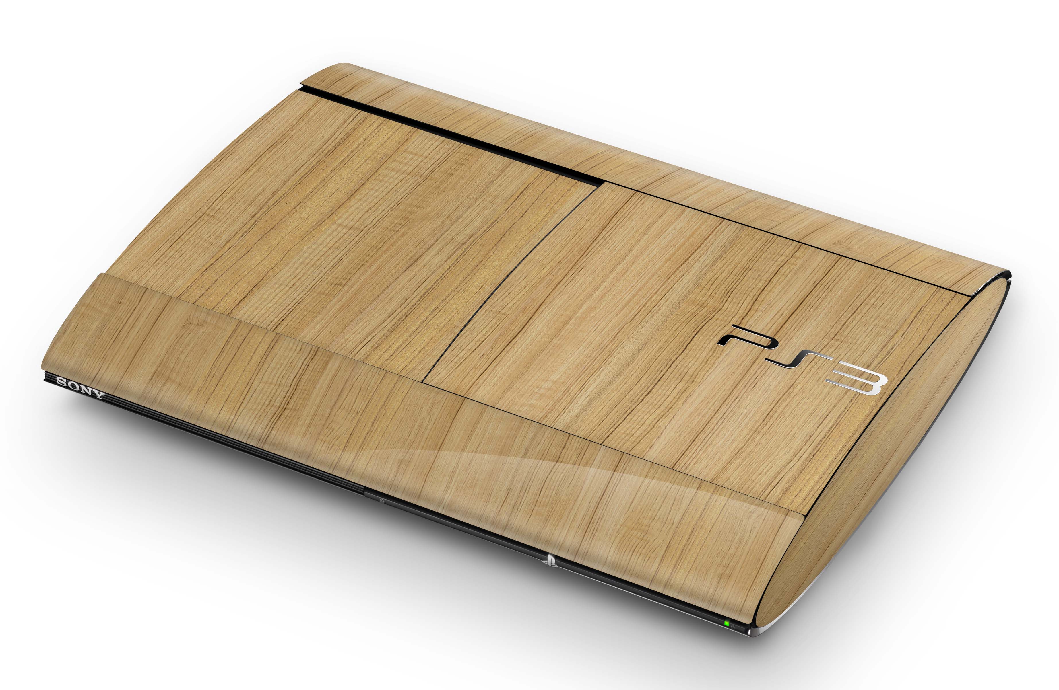 Playstation 3 Super Slim PS3 Skins Design Schutzfolie Vinyl Cover eiche