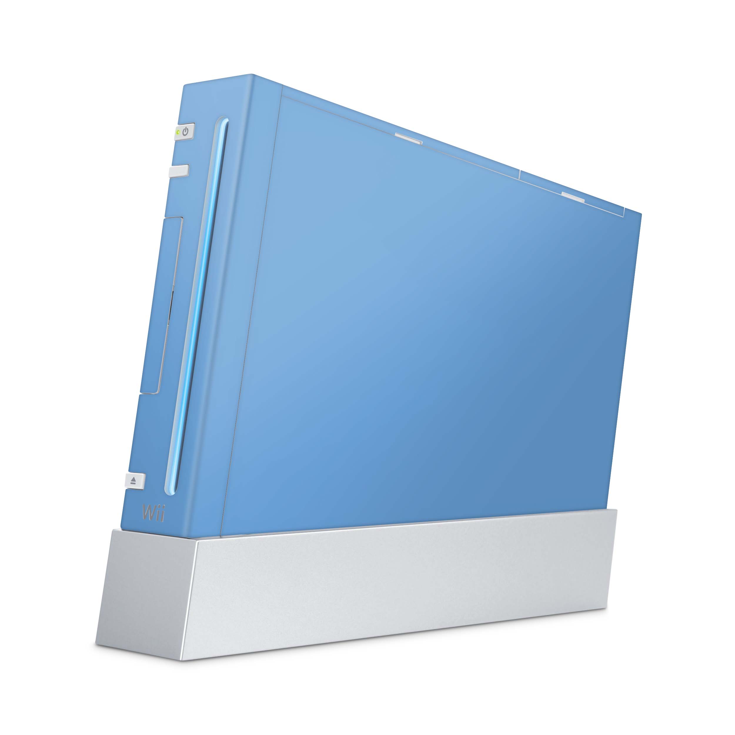 Nintendo Wii Skin Aufkleber Designfolie Skins Set solid state lightblu ...