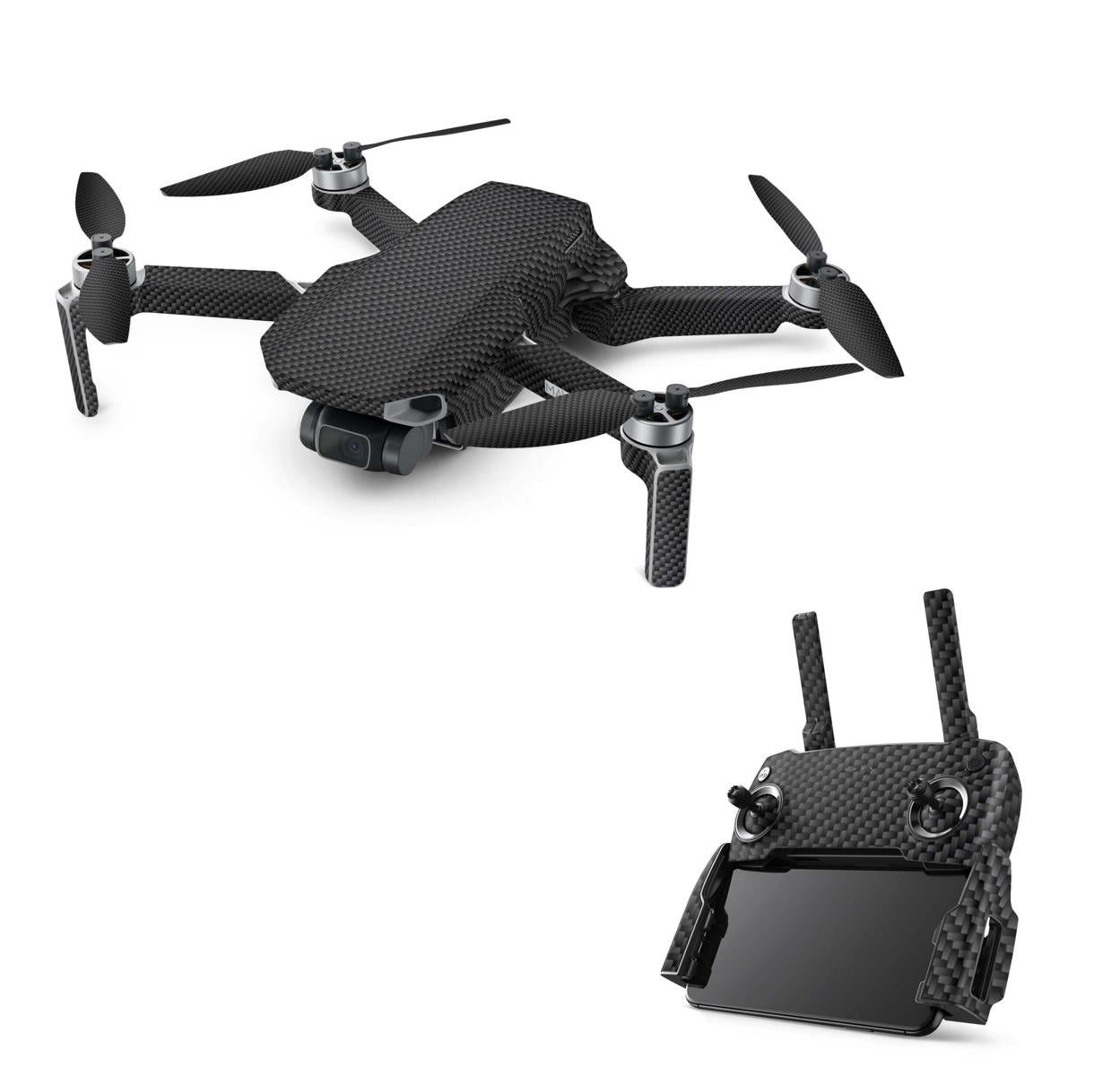 DJI Mavic Mini Serie Skins Mini 2 Mini SE Drohnen Aufkleber Set Carbon ...